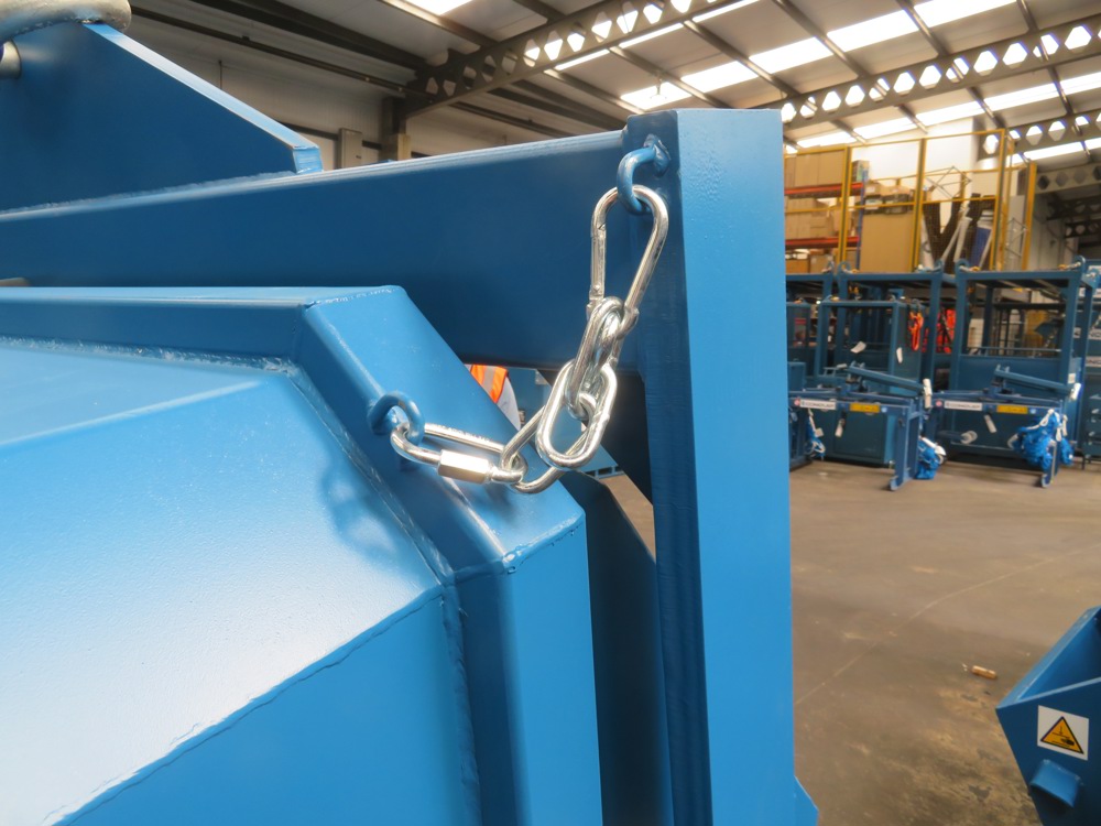 Concrete Skips (Bale Arm Entrapment Risk)